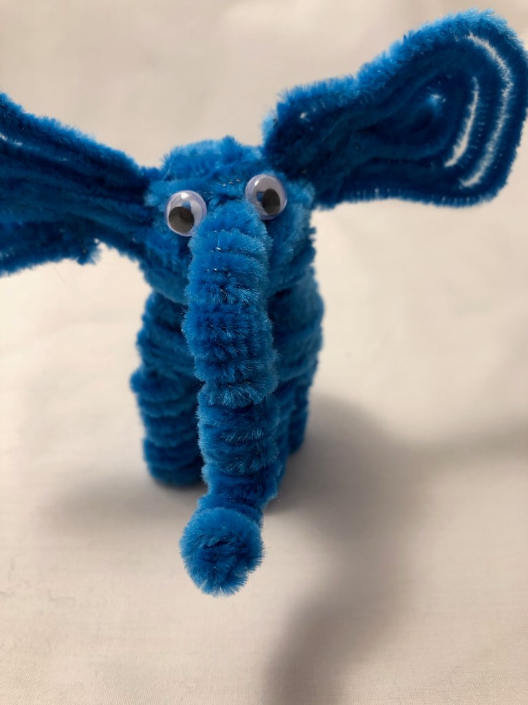 Pipe Cleaner Elephant Step by Step Tutorial – Easy instructions with ...