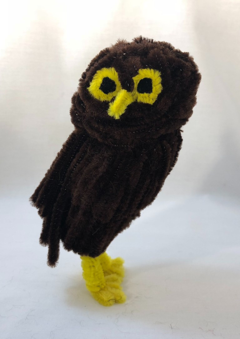 Pipe Cleaner Owl (chenille stems) Step by Step Instructions with ...